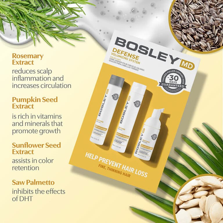 Bosley Defense for Coloured Normal to Fine Hair Starter Pack, 3 Pieces ...