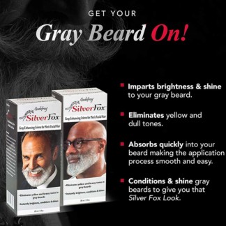 Godefroy Silver Fox Gray Enhancing Crème for Men's Facial Hair, 89ml ...
