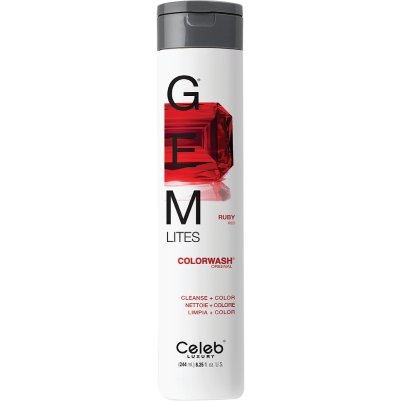 Celeb Luxury Gem Lites Colorwash Shampoo, Ruby Red - Hairhouse Warehouse