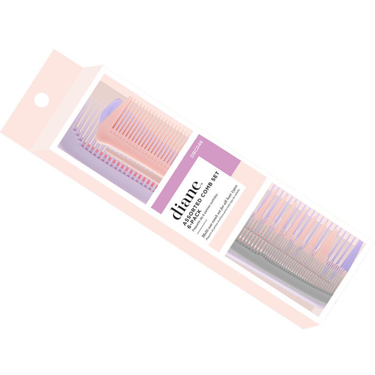 Diane Assorted Comb Set, 6/Pack - Hairhouse Warehouse