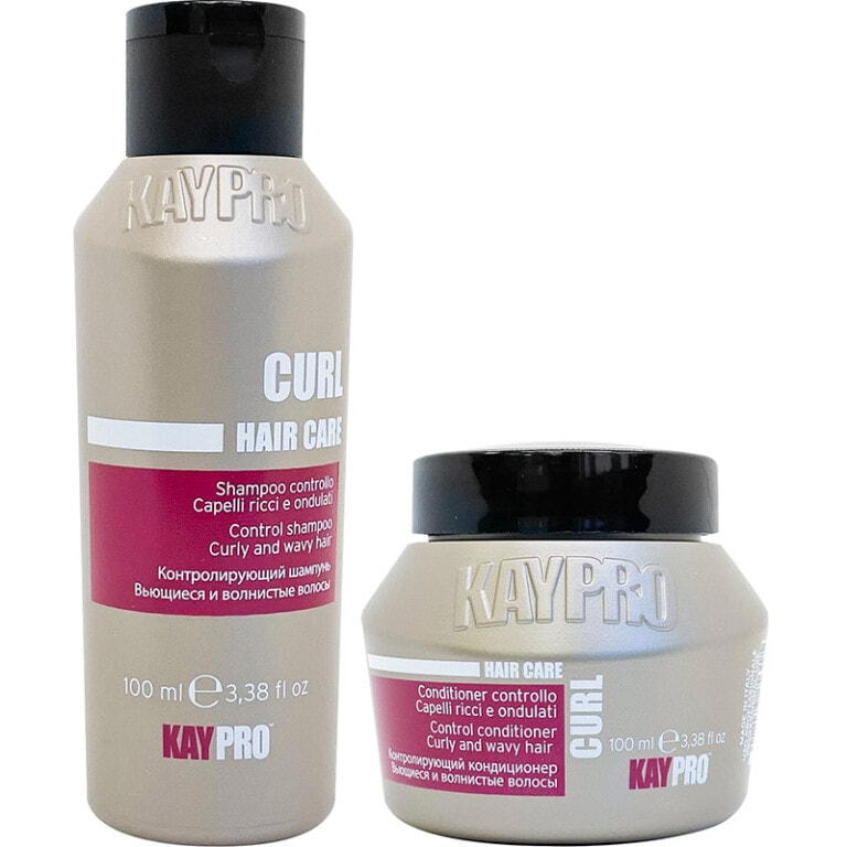 KAYPRO Curl Travel Size Shampoo & Conditioner for Wavy/Curly Hair Kit ...