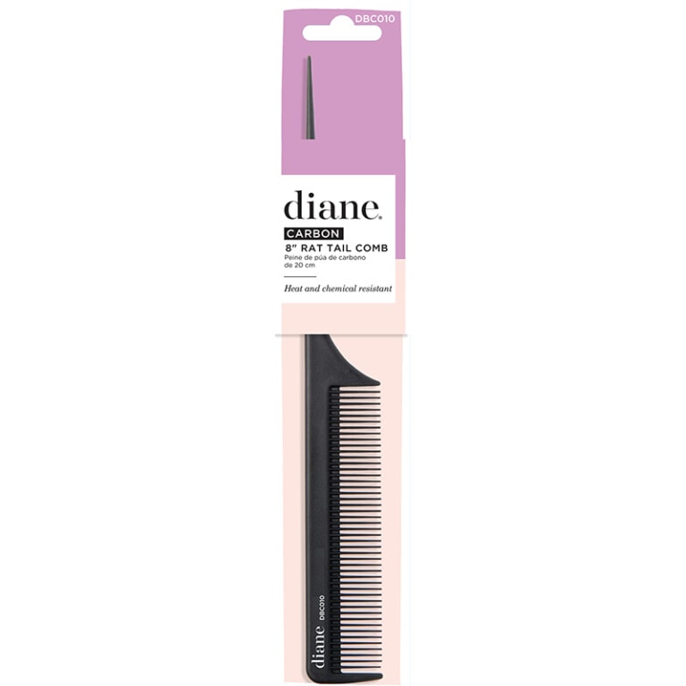 Diane Carbon Rat Tail Comb, 8 inch - Hairhouse Warehouse