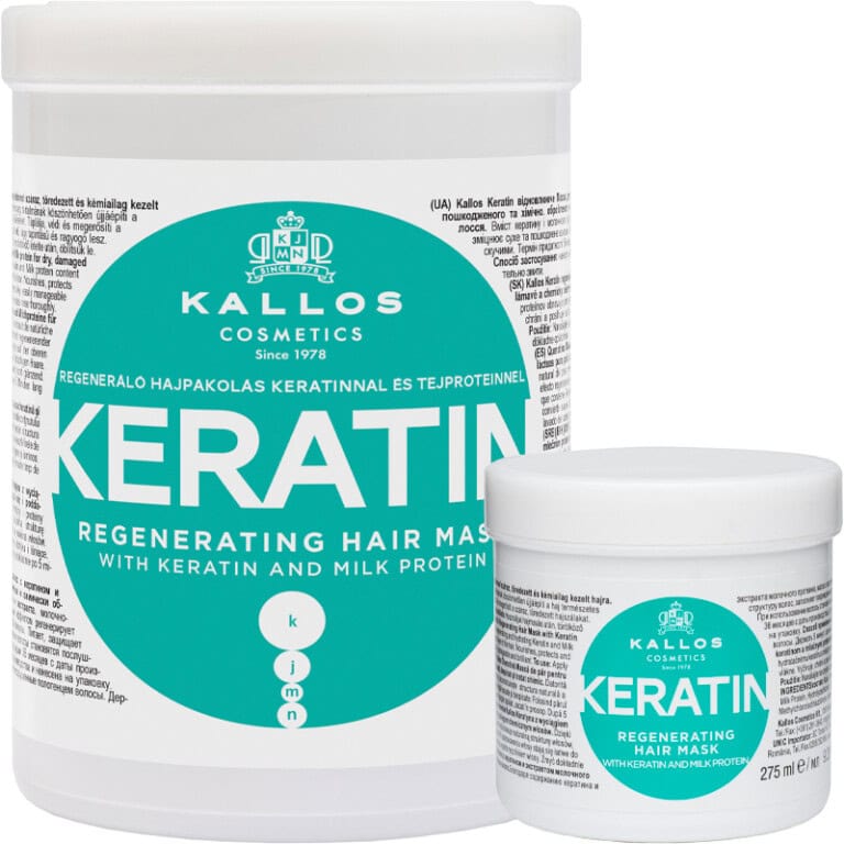 Kallos Keratin Regenerating Hair Mask with Keratin & Milk Protein ...